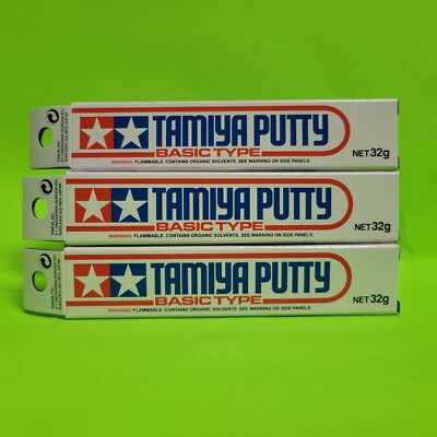 3X TAMIYA BASIC GRAY PUTTY 87053 for MODELING MODELS 32g CRAFT ABS ...