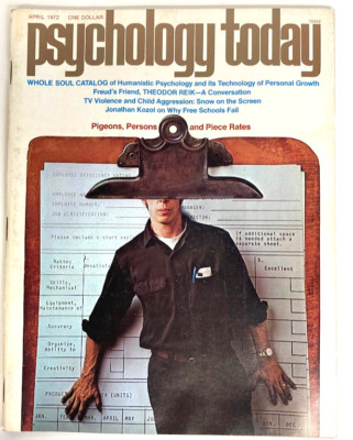 Psychology Today Magazine April 1972 | eBay