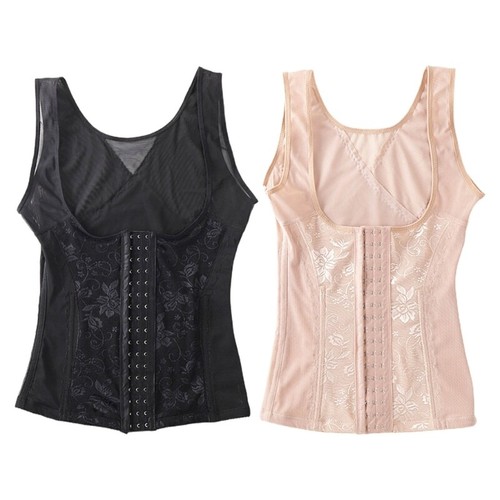 Womens Corsets Waist Trainer Slimming Tops Underbust Cincher Back ...