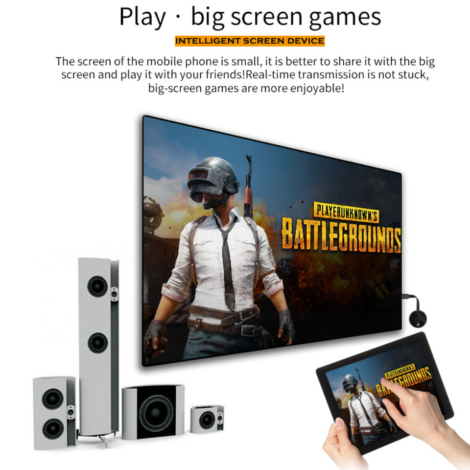 Wifi Wireless HDMI Mirror Screen Display Adapter Miracast Dongle For HD ...