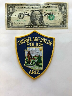 Snowflake-Taylor Arizona Police Patch Silver Creek un-sewn great ...