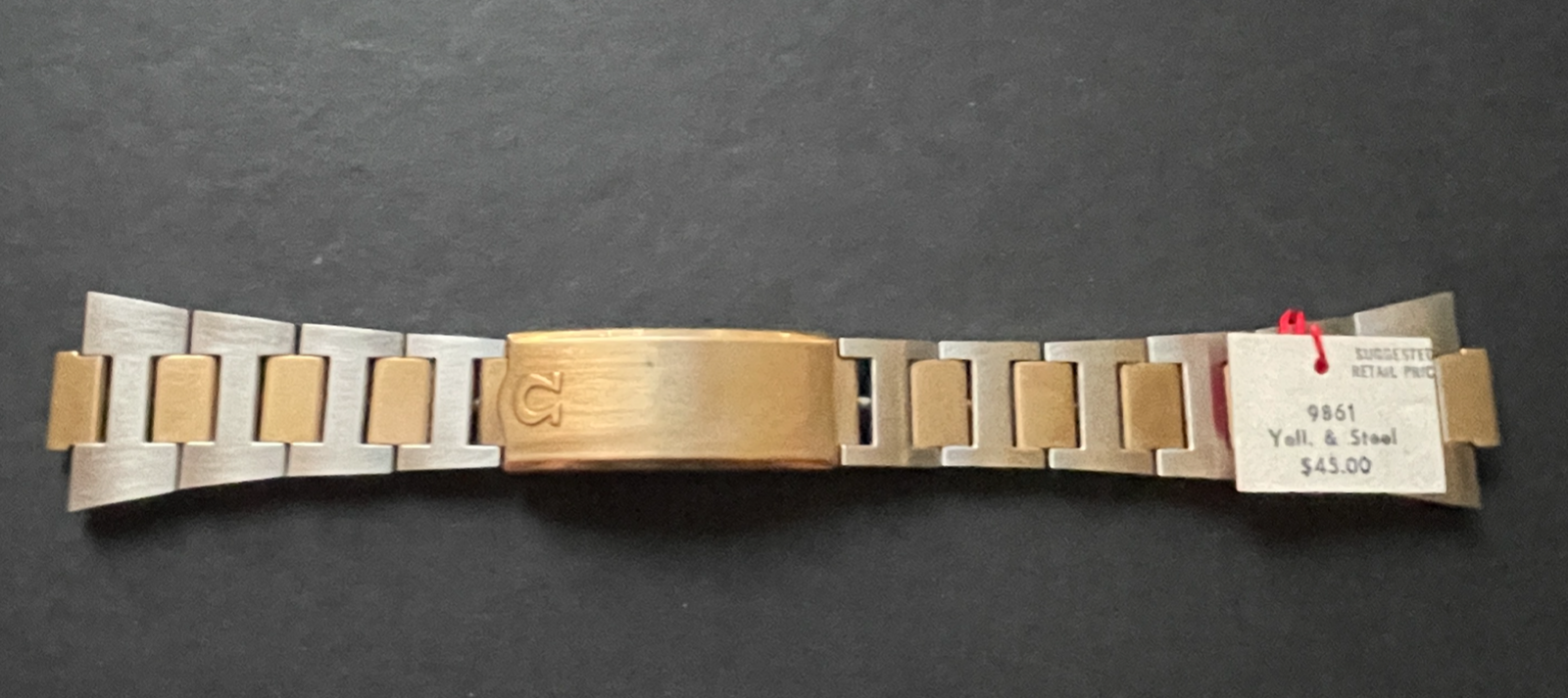 NOS Omega JB Champion Men's Watch Bracelet Two-Tone 9861 Gold Overlay ...