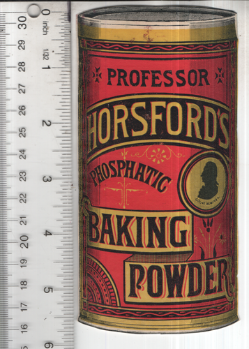 Professor Horsford's Baking Powder Victorian Trade Card 3"x6" VTC-XM372 ...