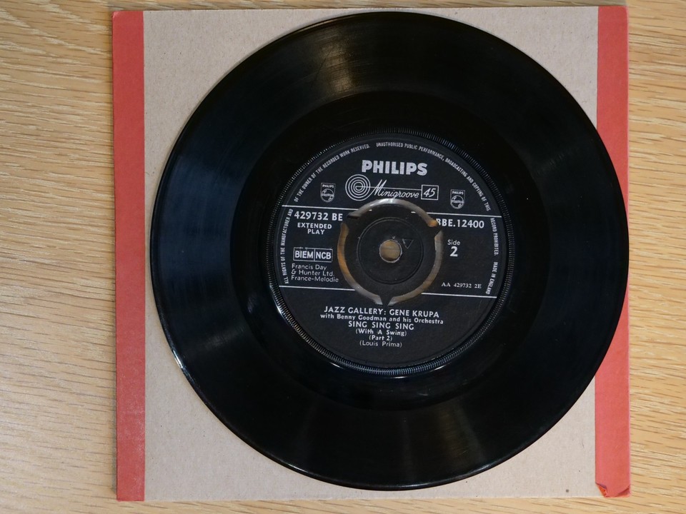 Gene Krupa w/ Benny Goodman & His Orchestra – Sing, Sing, Sing - 7" BBE ...