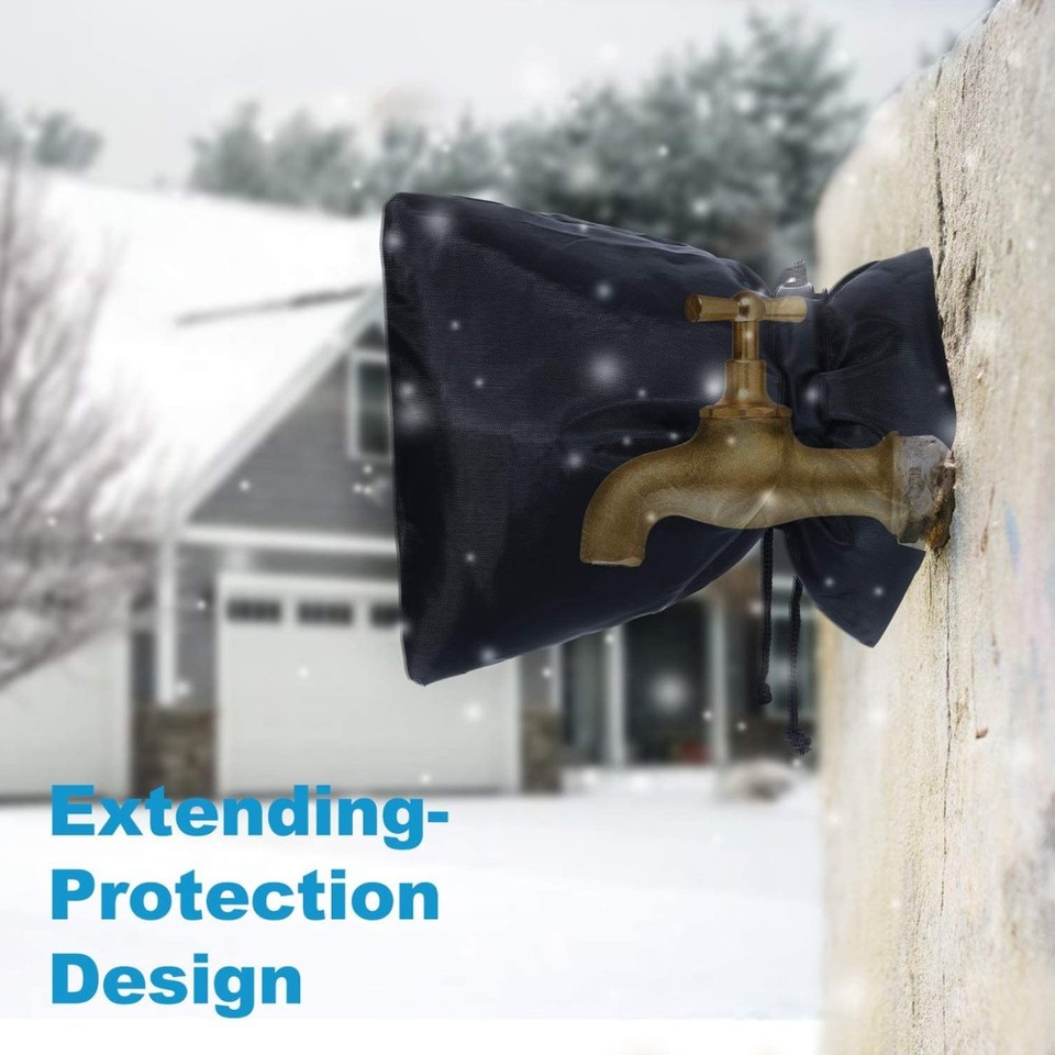 2 Pcs Water Spout Cover Outdoor outside Tap Insulation Spigot Freeze ...