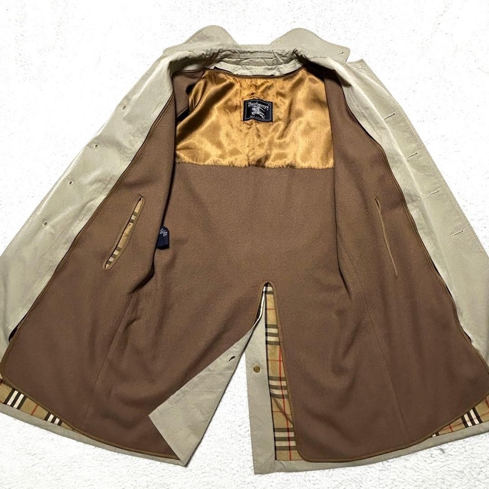 Burberry London Made In England Balma Carn Stainless Steel Collar Coat ...