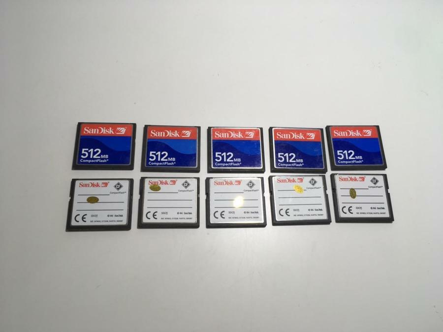 10x Sandisk CF 512MB CompactFlash Card (SDCFJ-512-388) | eBay