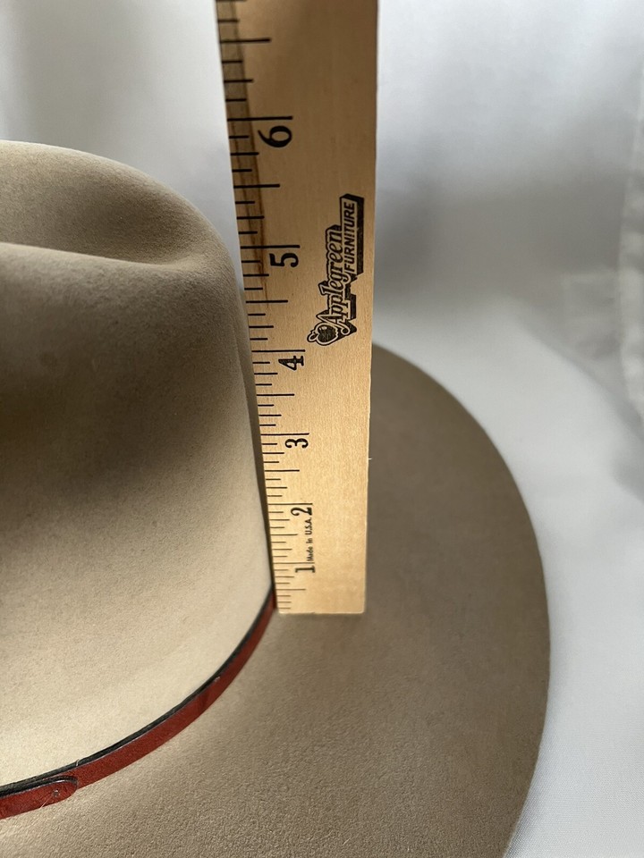 Resistol Cowboy Hat 4X Beaver Size 7 Concho H4R91 Adobe W/ Box Vintage ...