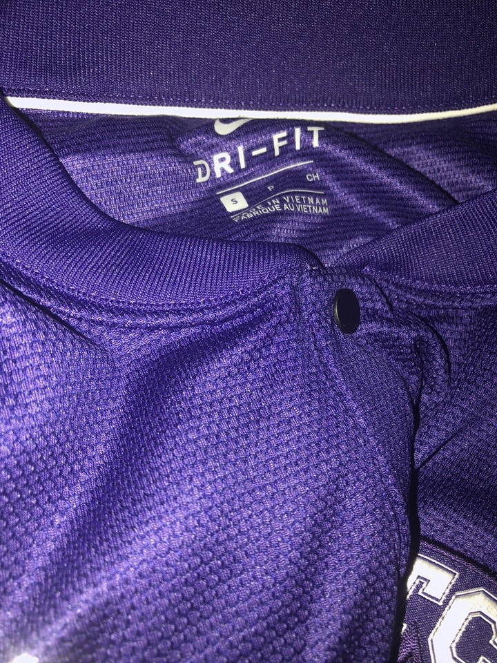 NEW NIKE TCU HORNED FROGS COACHES BLADE COLLAR LEGEND POLO SHIRT Msrp ...