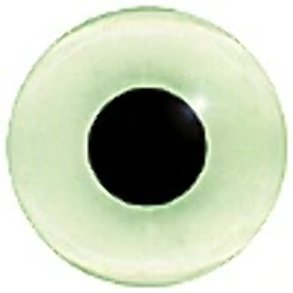 Pale Green Crystal Glass Eyes on wire - round pupil | eBay UK