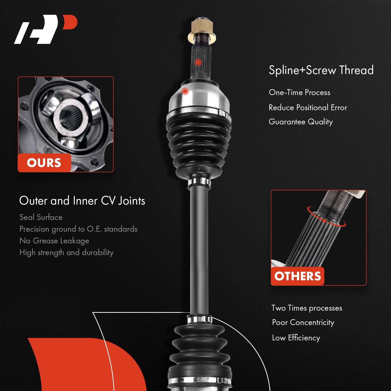 A-Premium Front Passenger CV Axle Assy for Ford Escape 2013 2014-2018 1 ...