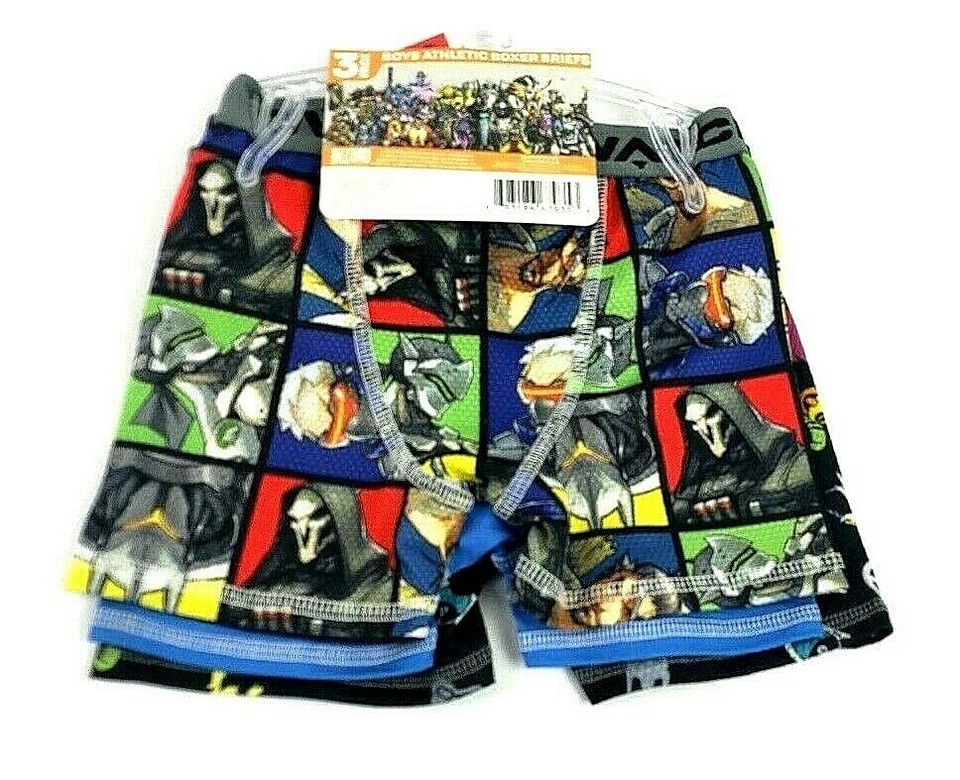 Bioworld Overwatch 3 Piece Boys Athletic Boxer Briefs Size 4 Extra ...