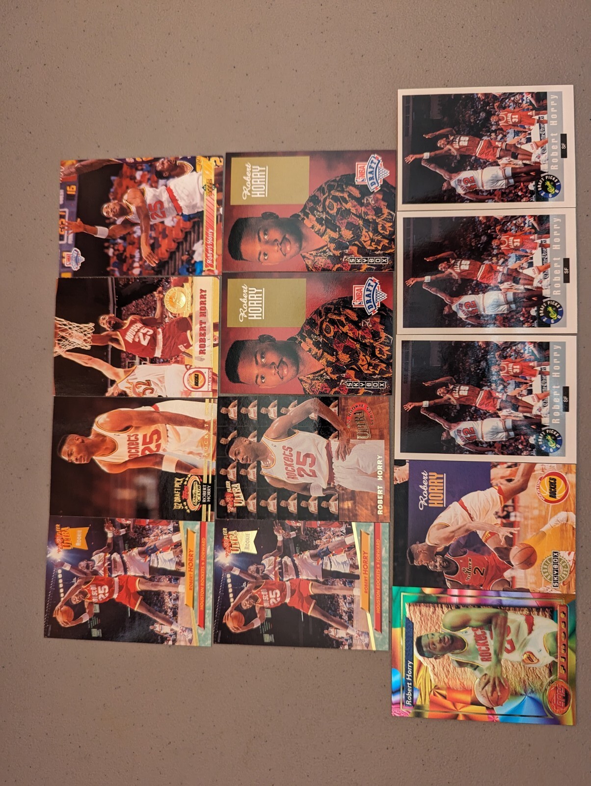 Robert Horry Rookie Card Lot Of 13 Cards NBA Basketball Houston Rockets ...