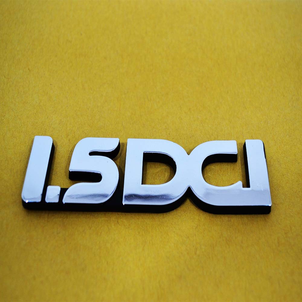 LOGO EMBLEM CHROME 1.5 DCI DACIA DUSTER LOGAN RENAULT SCENIC MEGANE ...