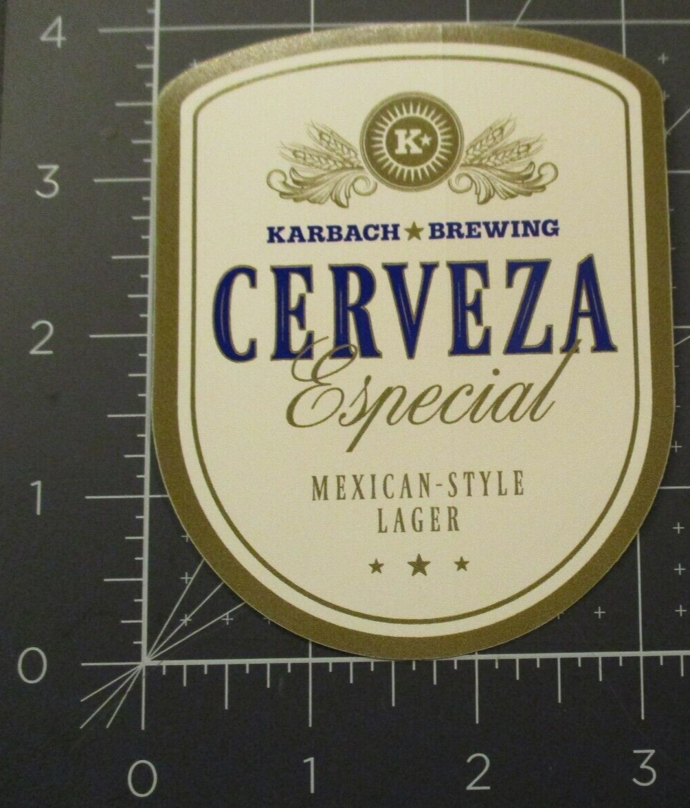 KARBACH BREWING Texas Cerveza Especial lager STICKER decal craft beer ...