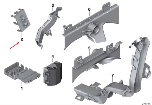 NEW BMW 1 F20 PLUG IN CONNECTION BRACKET 61135A11687 5A11687 2011 ...