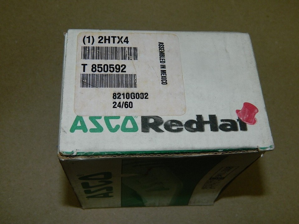 ASCO RedHat 2HJTX4 Solenoid Valve T 850592 8210G002 NEW | eBay