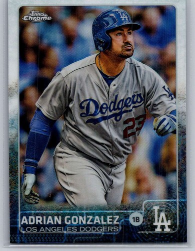 2015 Topps Chrome #138 Adrian Gonzalez Sepia Refractor | eBay
