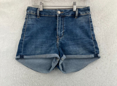 Divided Shorts Womens 6 Blue Denim High Waist Rough Distressed Ladies ...