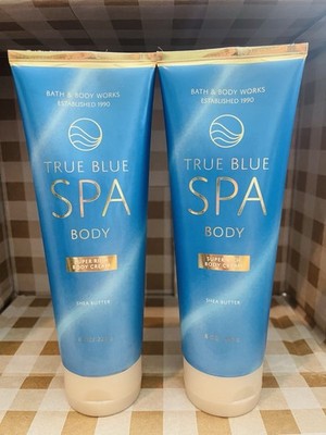 NEW 2 BATH & BODY WORKS TRUE BLUE SPA BODY MOISTURIZING SHOWER CREAM 10 ...