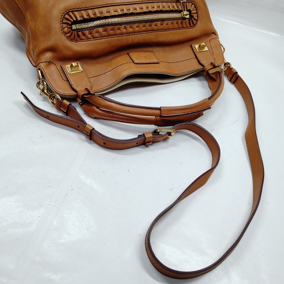 NO US TARIFF Chloe Hand Bag Brown Leather 2658204 | eBay