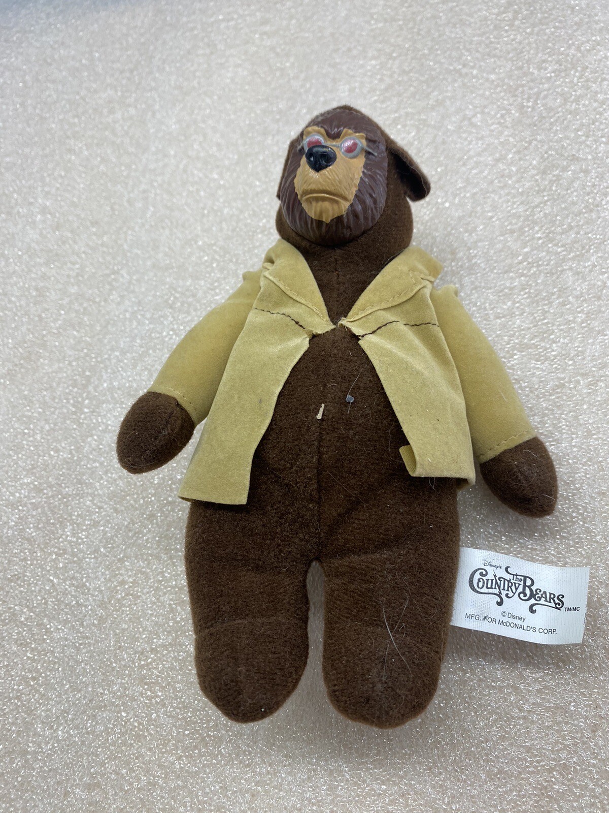 ZEB ZOOBER WALT DISNEY THE COUNTRY BEARS #3 McDONALDS HAPPY MEAL TOY ...
