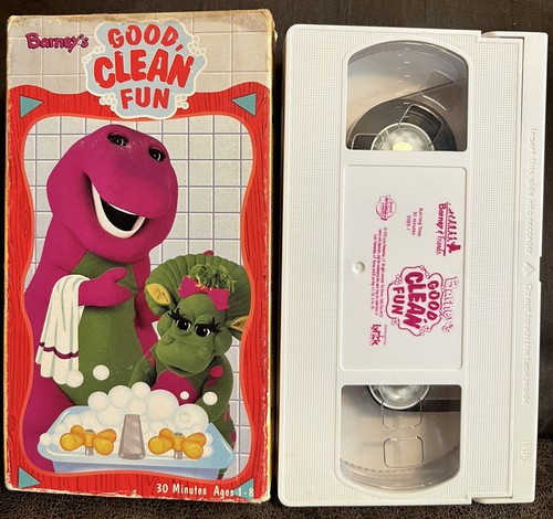 Barney’s Good, Clean Fun VHS 1998 Vintage Kids Sing Along Lyrick RARE ...