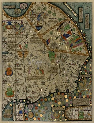 Mapamundi Abraham Cresques Catalan Atlas | Grelly USA