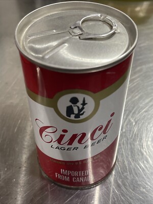 BEER CAN Cinci Lager CANADA 11/5 oz STRAIGHT STEEL Bottom Opened | eBay