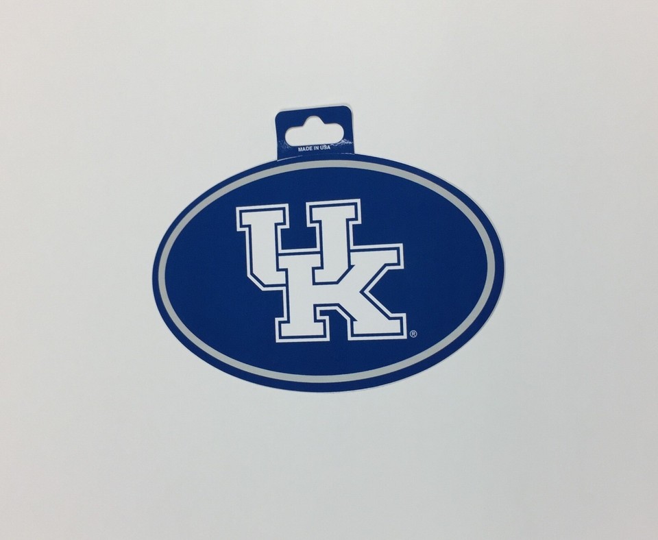Kentucky Wildcats Oval Decal Sticker Full Color NEW 3x5 Inches Free ...