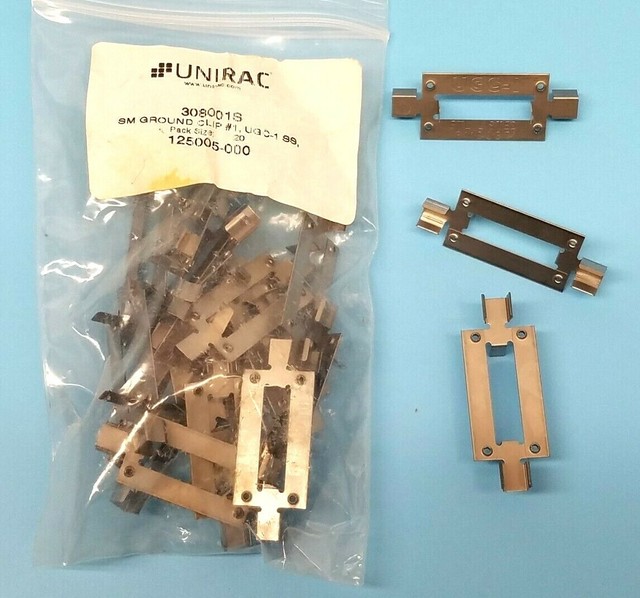 Unirac Grounding Clip UGC-1 SS Clear, 308001S Pack of 20 for sale ...
