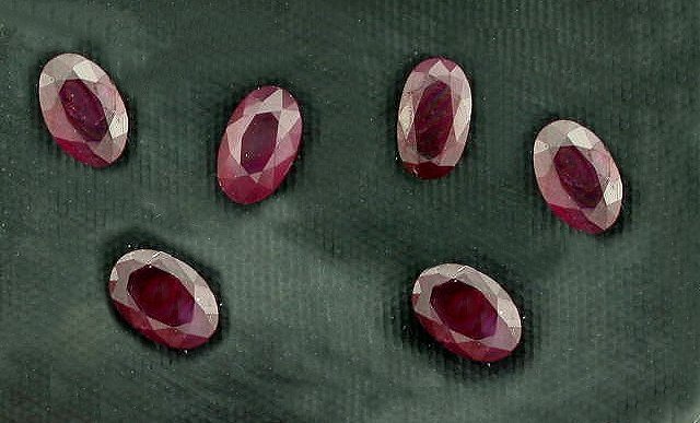 ONE 5mm x 3mm Oval Natural Mong Hsu Mogok Ruby Gem Stone Gemstone #4608 ...