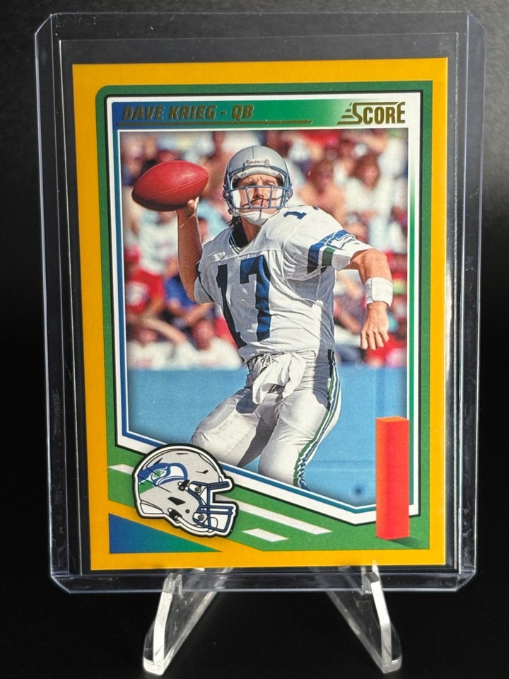 Dave Krieg - 2025 Score, Gold Border - Seahawks, Card #93 | eBay