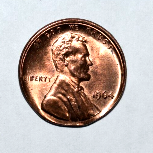 1964 Lincoln Penny Broad Struck Error L Edge Wider with Split Rim ...