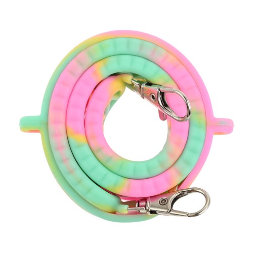 Water Bottle Strap Sling Handle White Soft Silicone with Safety Ring ...