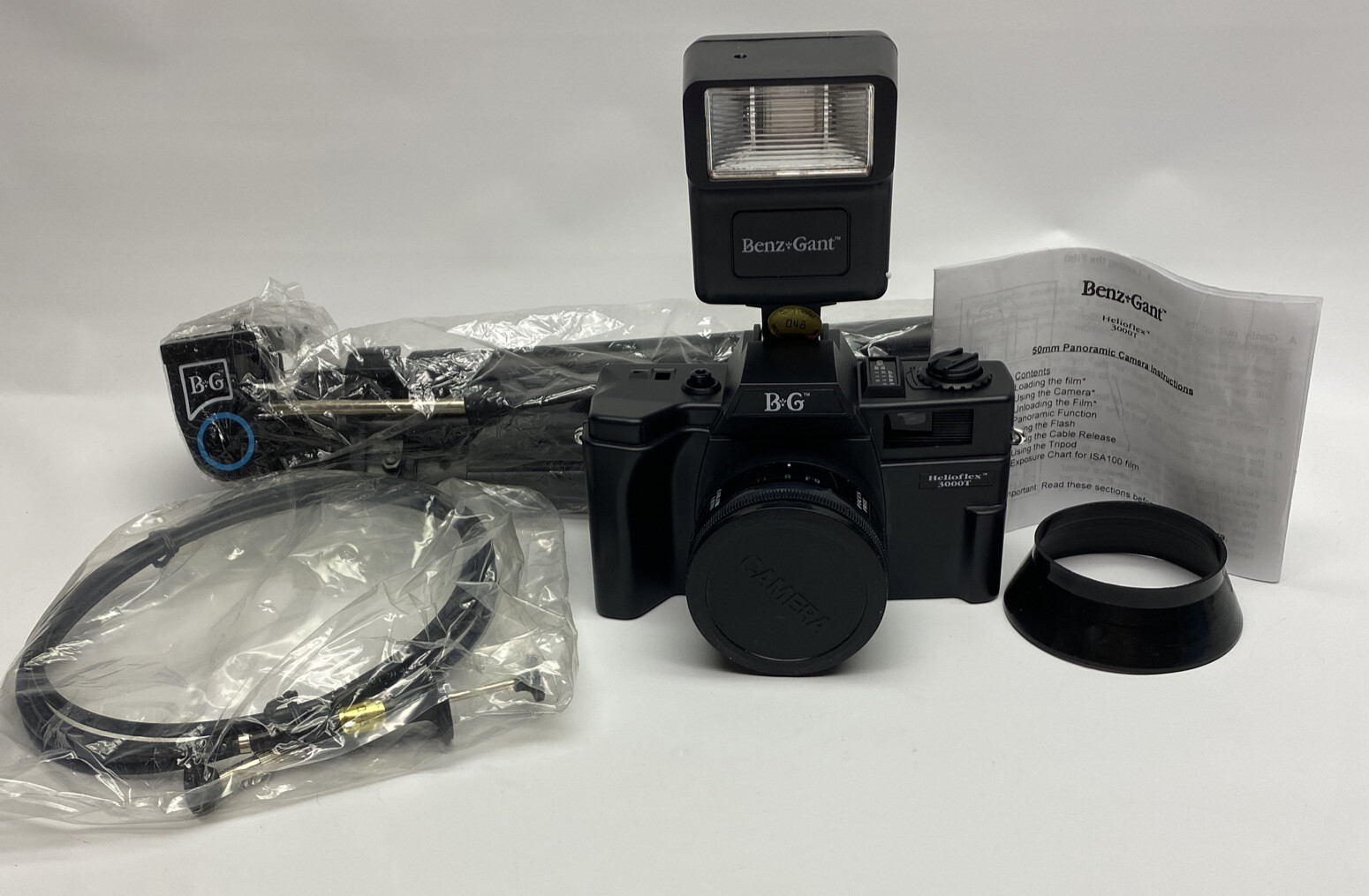 Vintage Benz Gant B&G Helioflex 3000T 35MM Camera & Flash tripod | eBay