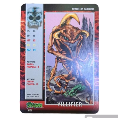 Spawn Power Cardz Ultra Rare Villifier | eBay
