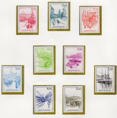Monaco 1986 monaco d'autrefois II Y&T 1510 à 1518 9 timbres neufs ...