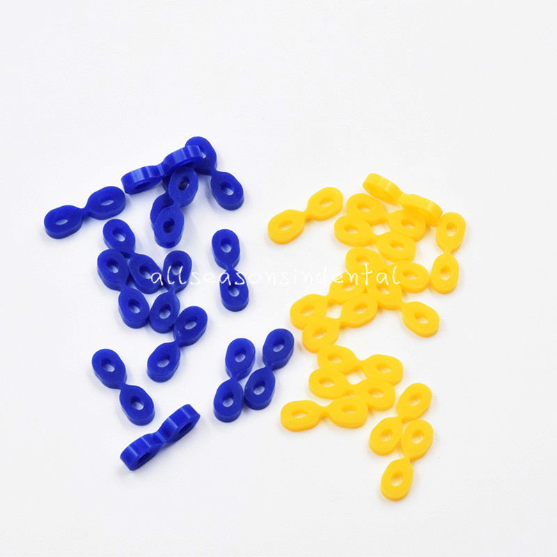 40 Pcs Dental Elastic Fixing Wedges Matrix Matrices Rubber Dam ...