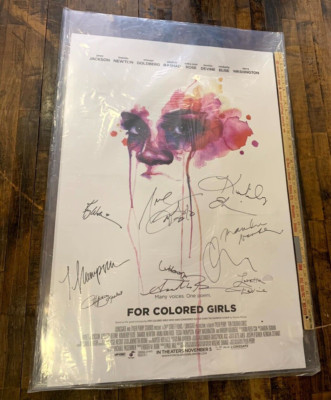 VINTAGE POSTER "For Colored Girls" AUTOGRAPHED By Whoopi Goldberg And ...