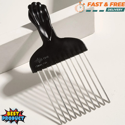 New Hair Pick Comb Metal Comb Detangle Wig Braid Hair Styling Comb for ...