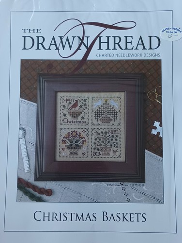 Cross stitch chart. The drawn thread. Christmas baskets | eBay