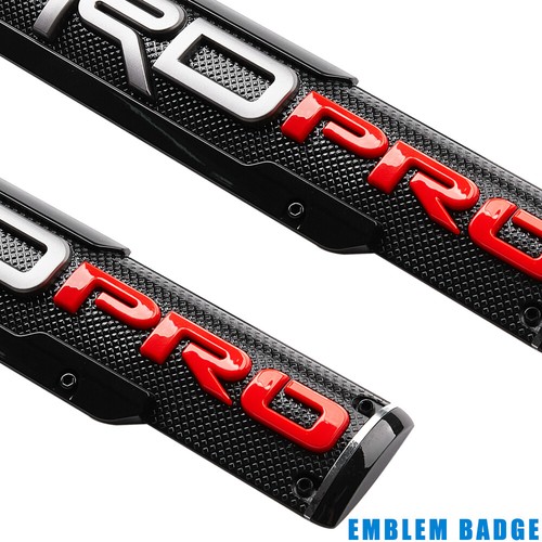 Black Red Door Badge For Pro Emblem Fender Side Replacement Raised ...