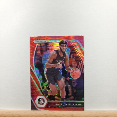 2021-22 Prizm Draft Picks Basketball Patrick Williams RED PULSAR Prizm ...