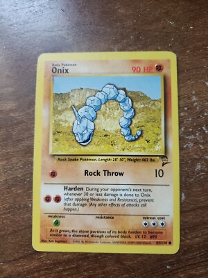 Pokémon TCG Onix Base Set 2 84/130 Regular Unlimited Common | eBay