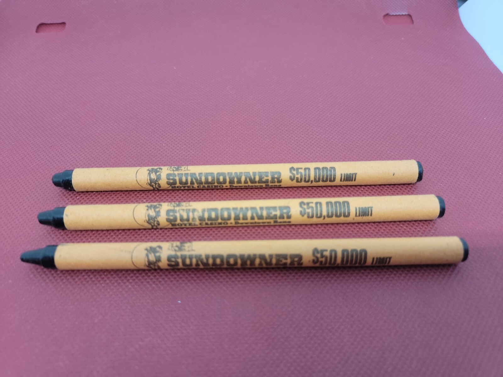 Vintage Sundowner Hotel Casino Keno Bingo Black Crayons Markers Reno ...