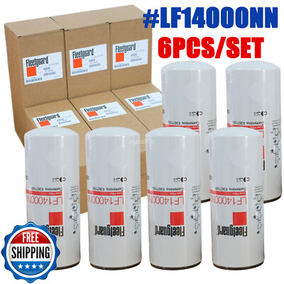 6X Pack Fleetguard LF14000NN Oil Filter Cummins ISX 4367100 NEW GENUINE ...