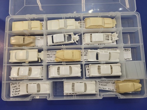 15pc Lot RESIN Custom HO Slot Car Classic Bodies Unpainted Printed ...