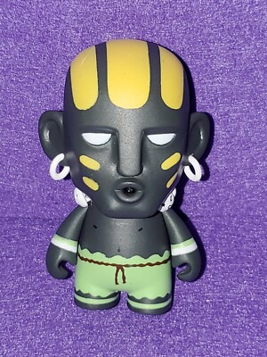 KIDROBOT DHALSIM STREET FIGHTER CAPCOM 3" FIGURE GREEN SHORTS YELLOW ...