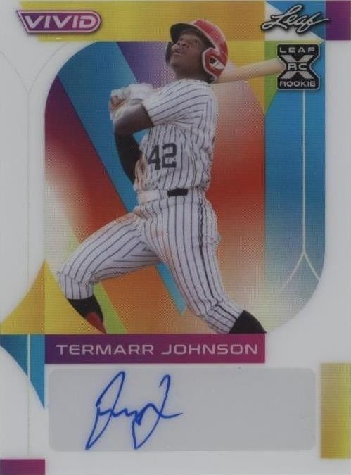 2022 Leaf Vivid - Termarr Johnson #BA-TJ1 White /25 (AU, RC) for sale ...